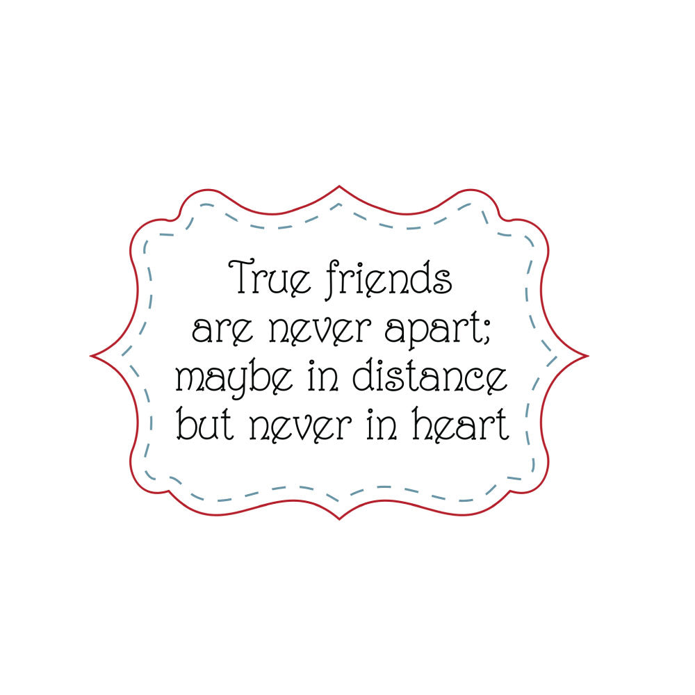 True Friends Never Apart Single Line Design – Single Line Fonts