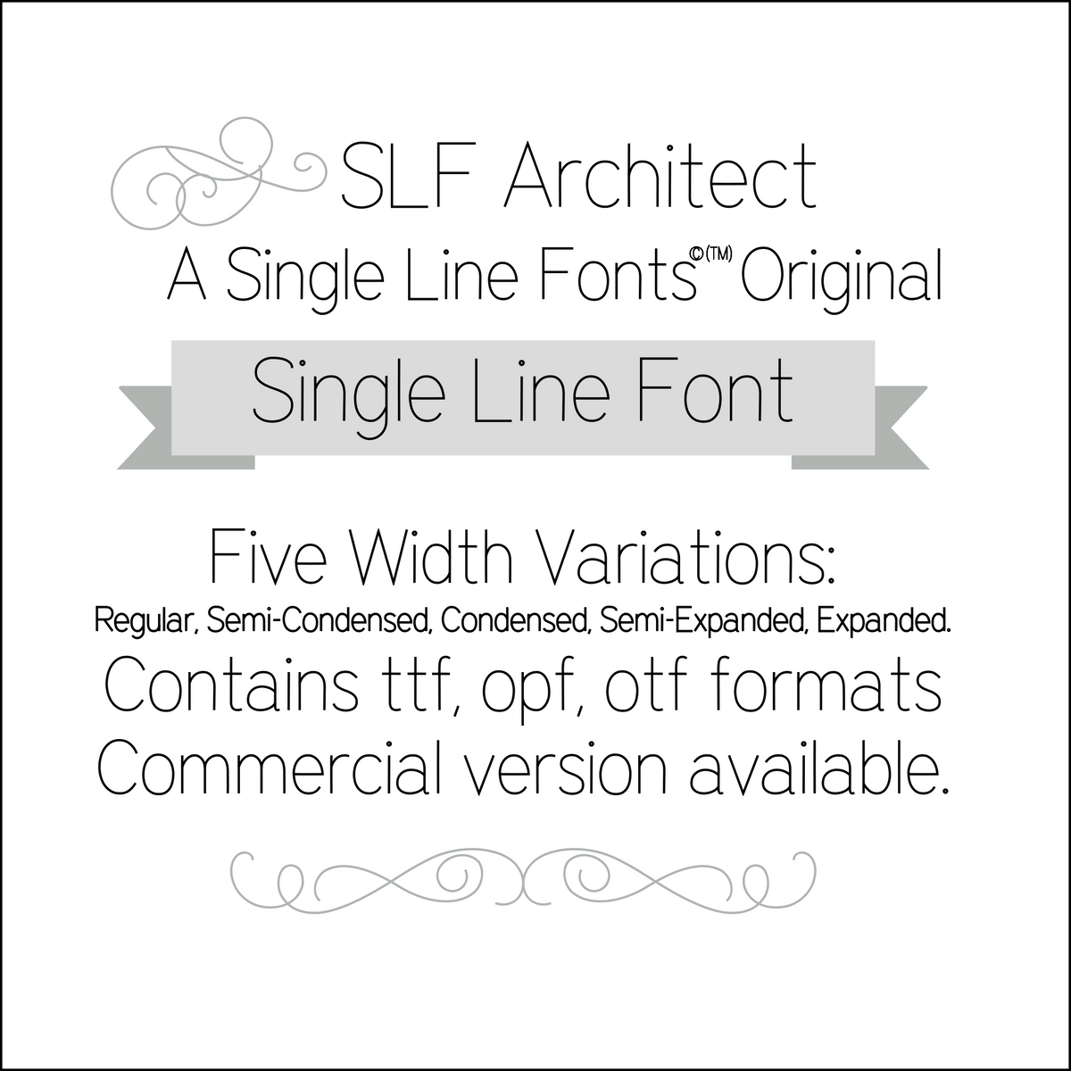 Single Line Font "SLF Architect" – Single Line Fonts