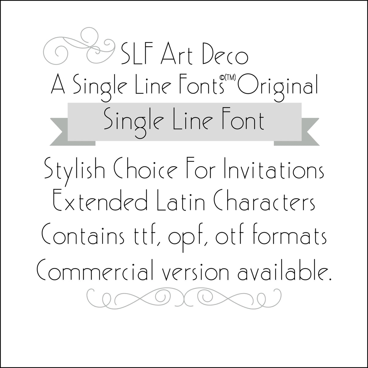 Single Line Font "SLF Art Deco" – Single Line Fonts